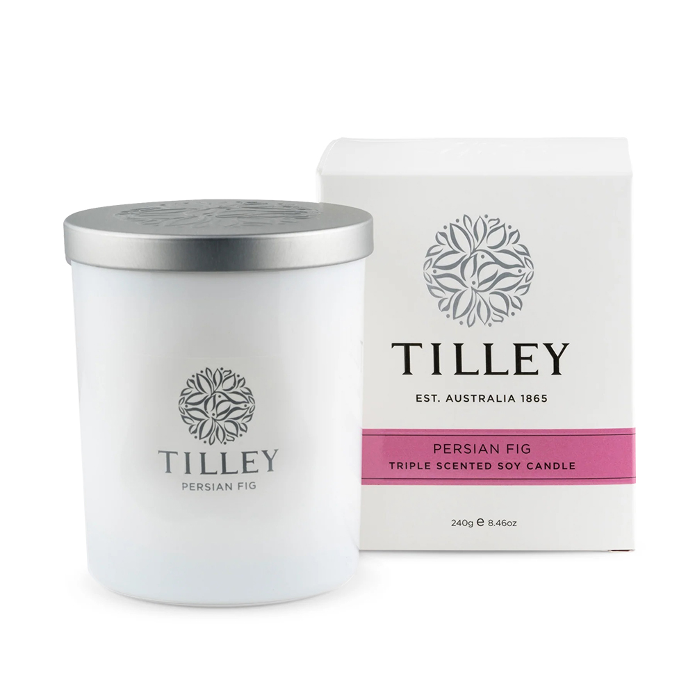 微醺大豆香氛蠟燭-希臘盛夏無花果 - Tilley